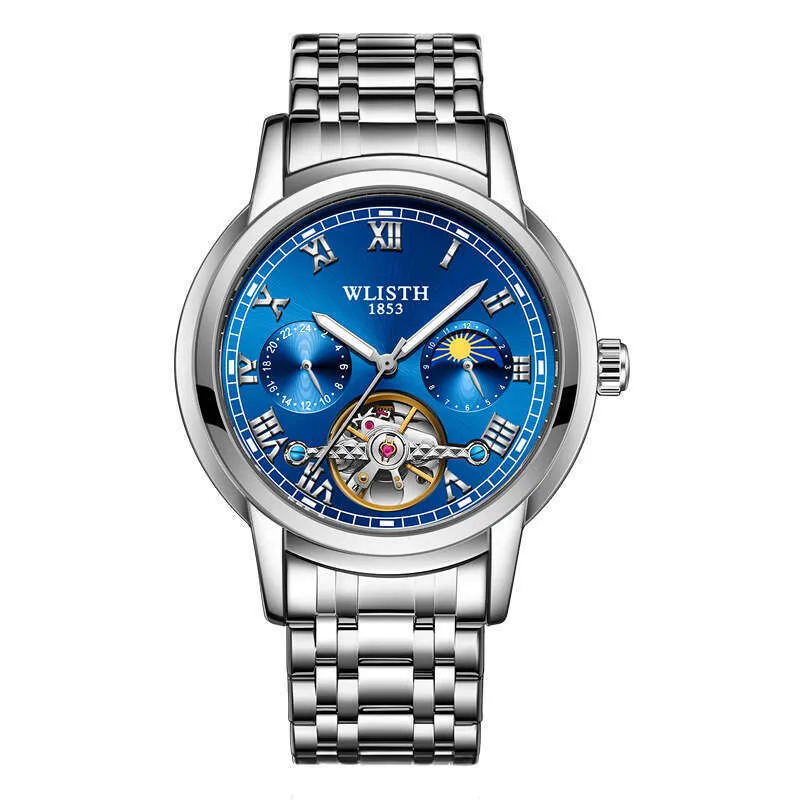 WLISTH Men's Mechanical Automatic Watch with 40 mm Stainless Steel Dial ...
