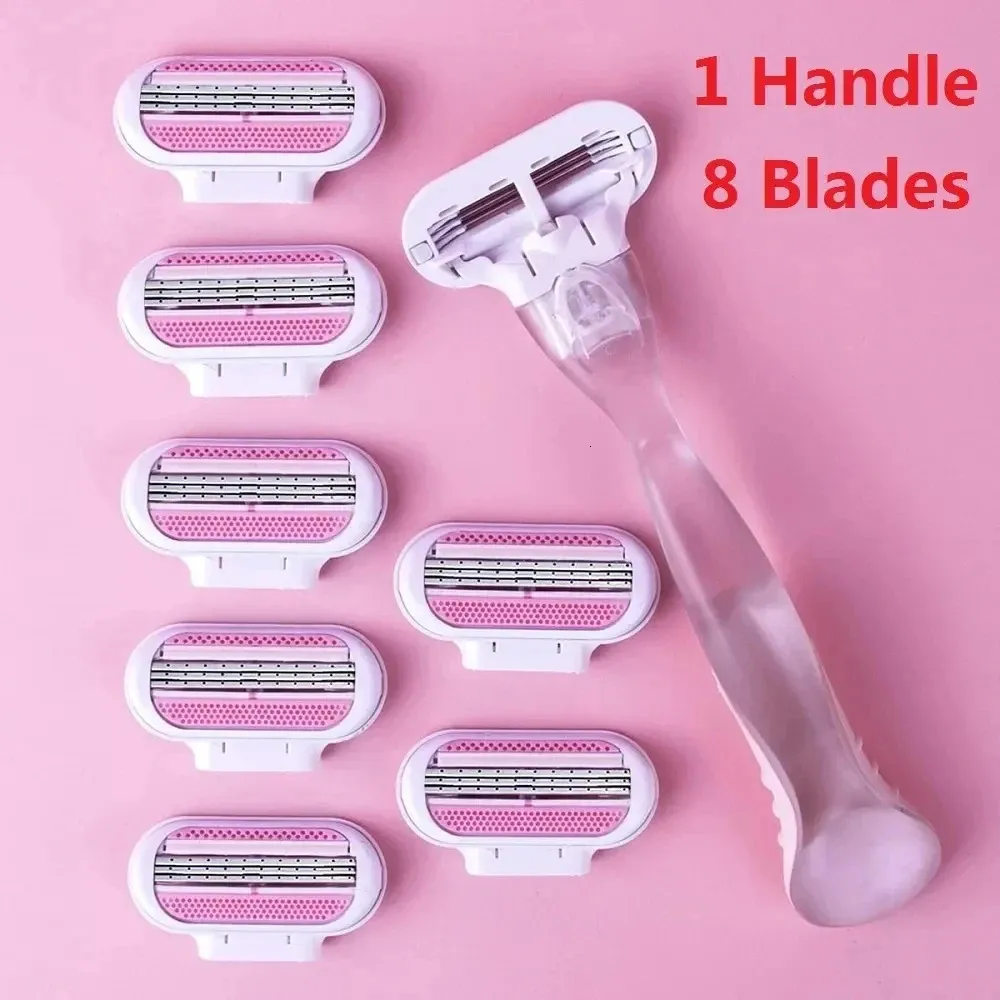 3Layer Manual Shaving Razor Blades for Men with UltraSharp Stainless ...