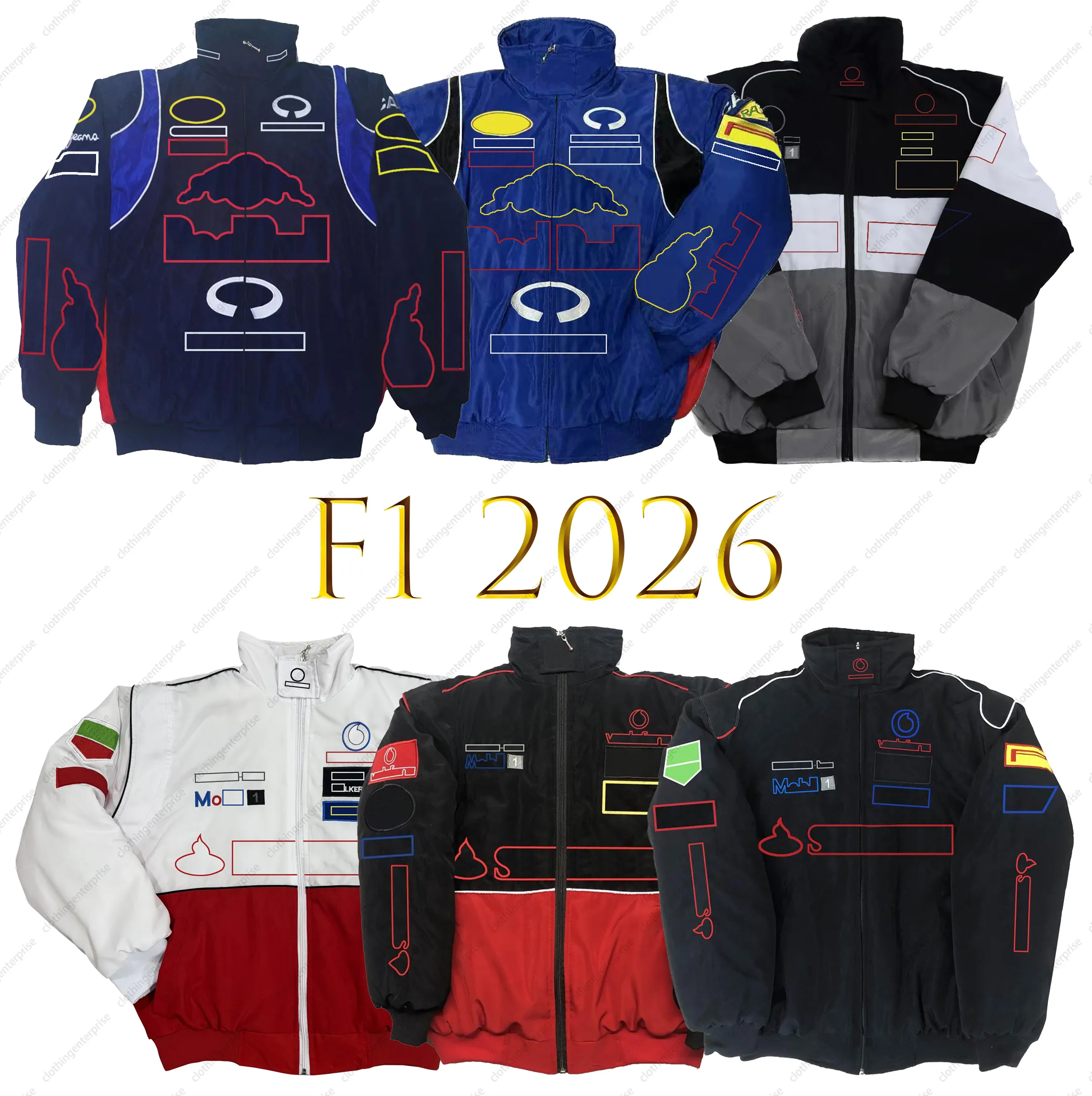 F1 2026 Racing Cotton Jacket Warm Comfortable Unisex Motorsport Coat ...