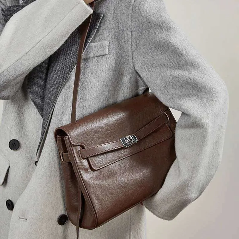 Burminsa Genuine Cowhide Leather Extra Large Shoulder Bag for Women ...