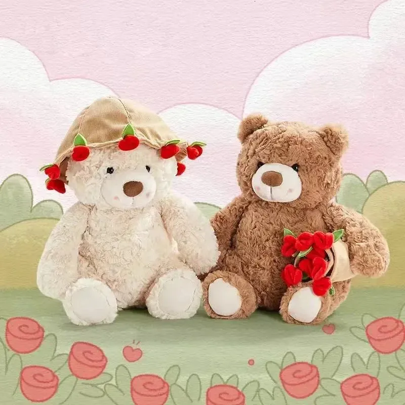 Teddy Bear With Roses Plush Toy Soft Stuffed Bear... From Nan08, $9.23 ...