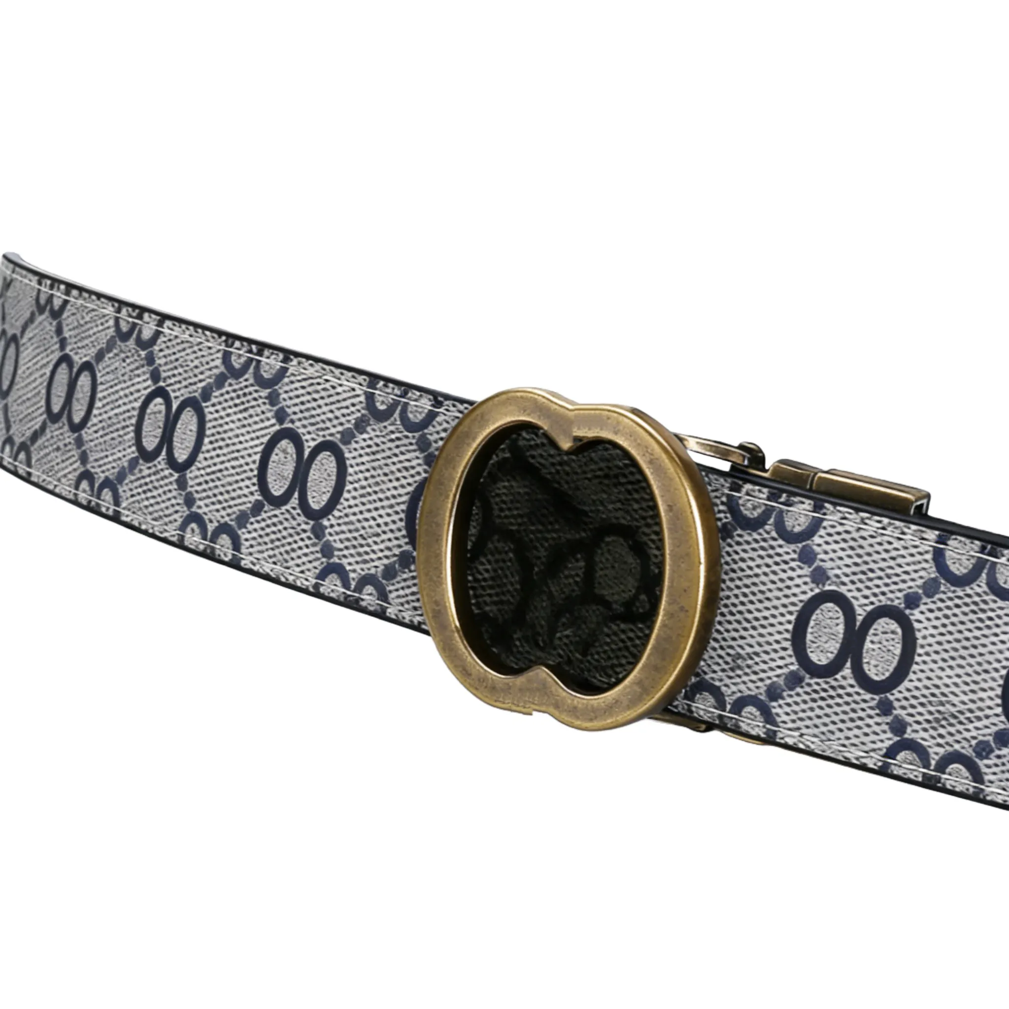 Designer Reversible Belt For Men Rotate Buckle Luxury Embossed Leather ...