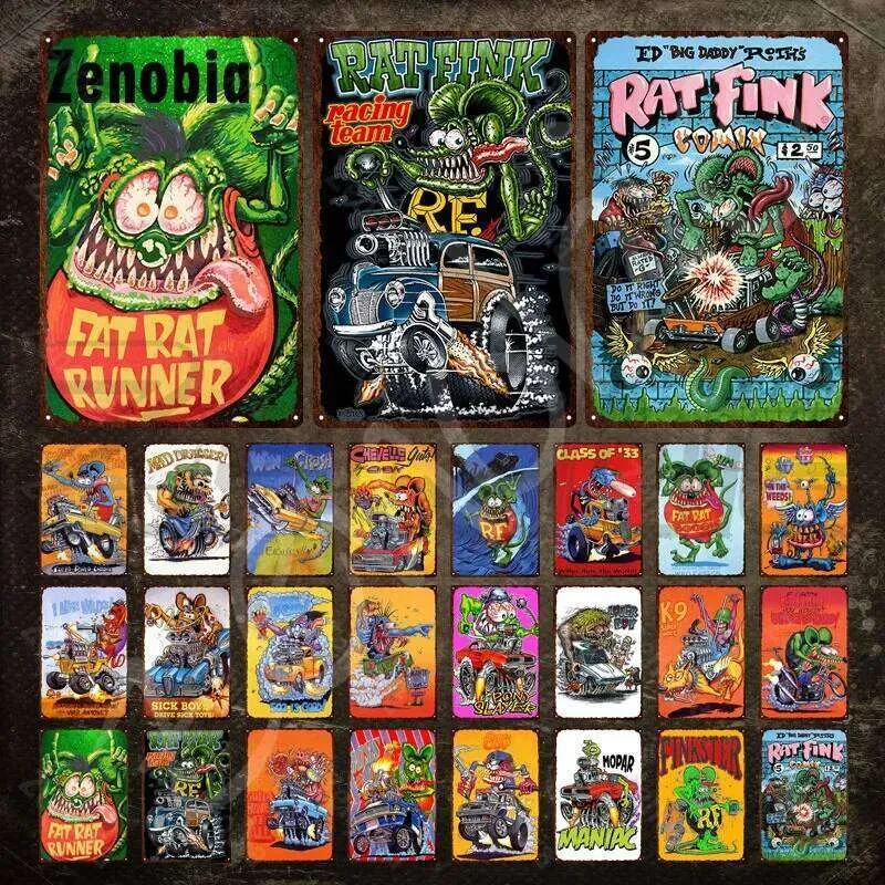 RAT FINK Vintage Metal Sign Funny Cartoon... From Fabiano5468, $6.75 ...