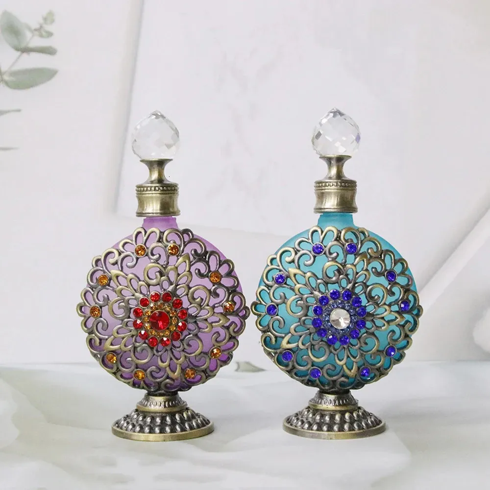 Mini Refillable 30ml Glass Perfume Bottle Vintage Style with Dropper ...
