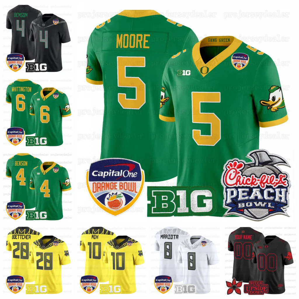 Dante Moore Oregon Ducks Jersey Bo Nix, Noah Whittington, Malik Benson ...