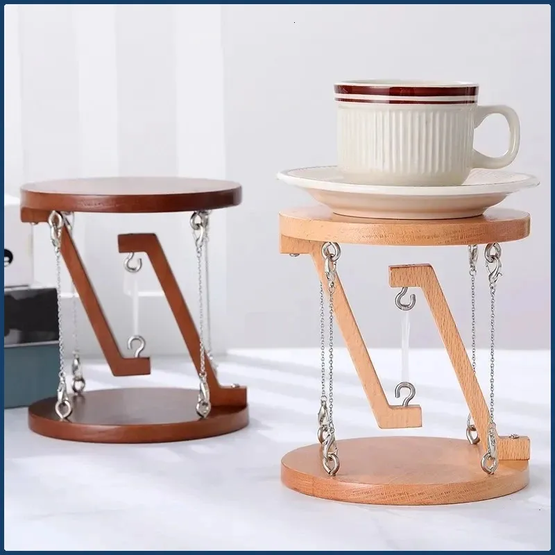 Floating Table Tensegrity Structure Wooden Anti Gravity Plant Stand And ...