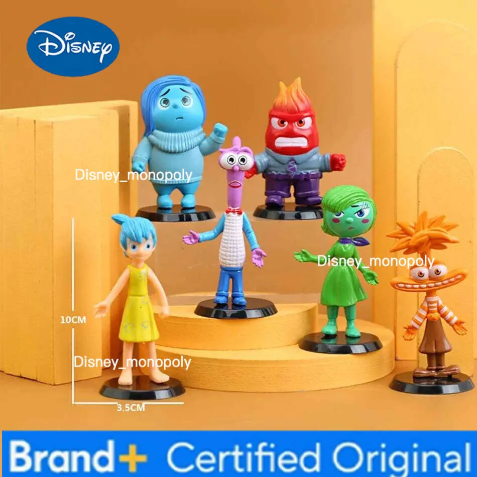 Disney 5/Inside Out 2 Anime Joy Sadness Angry Figure Fear Disgust Kit ...