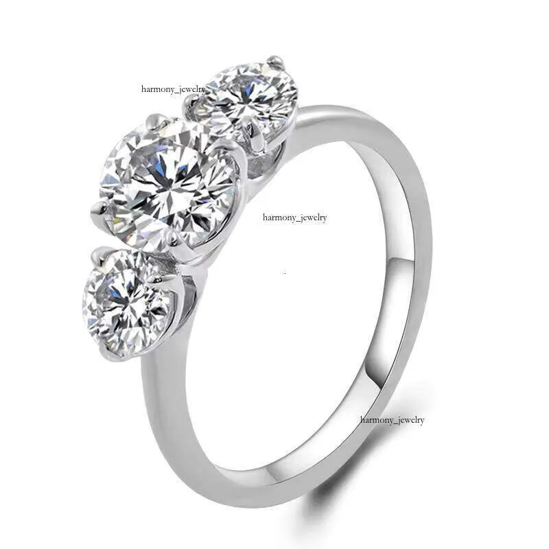 VVS Moissanite White 10k Gold Wedding Ring Custom... From Harmony ...