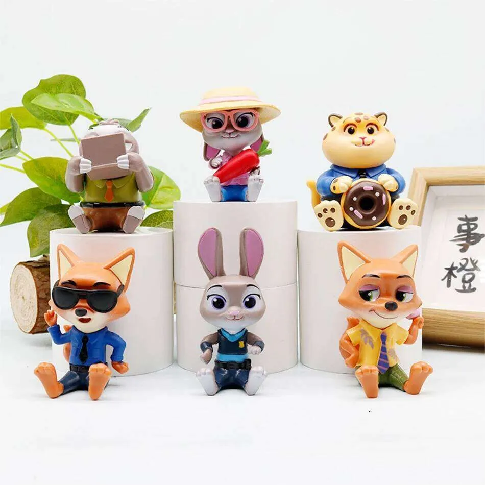 Disney Amazing Zootopia Animals Action Figure Toys Rabbit Judy Hopps ...