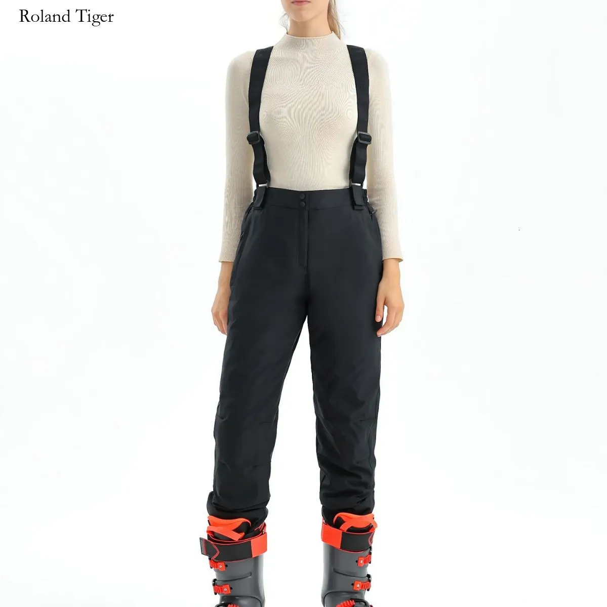 Roland Tiger Women's Knee-Length Down Ski Pants with Detachable Fur ...