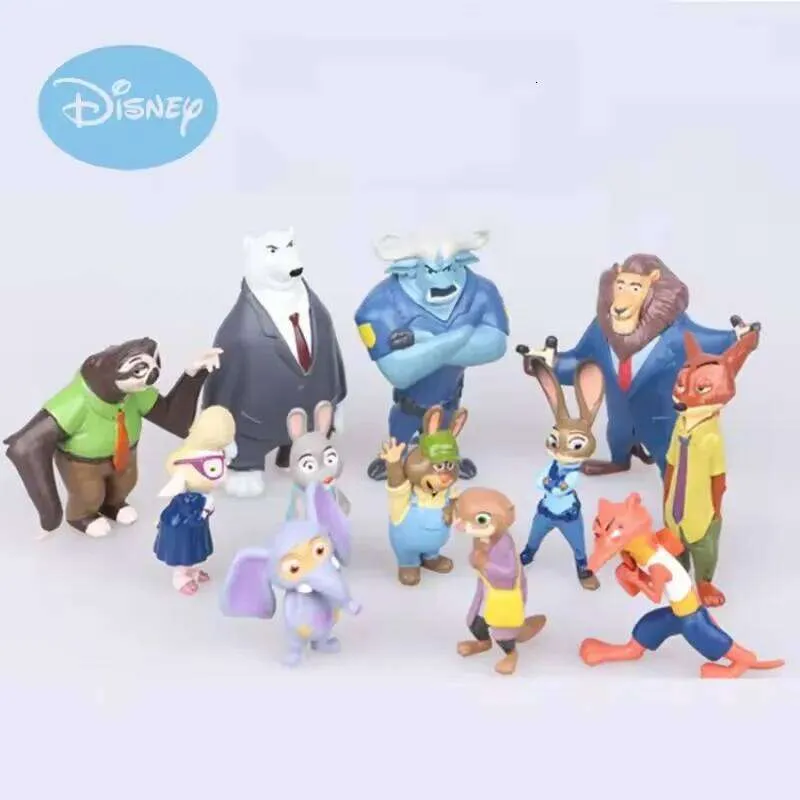 Disney Zootopia Animals Action Figure Toys for Kids, Rabbit, Judy Hopps ...
