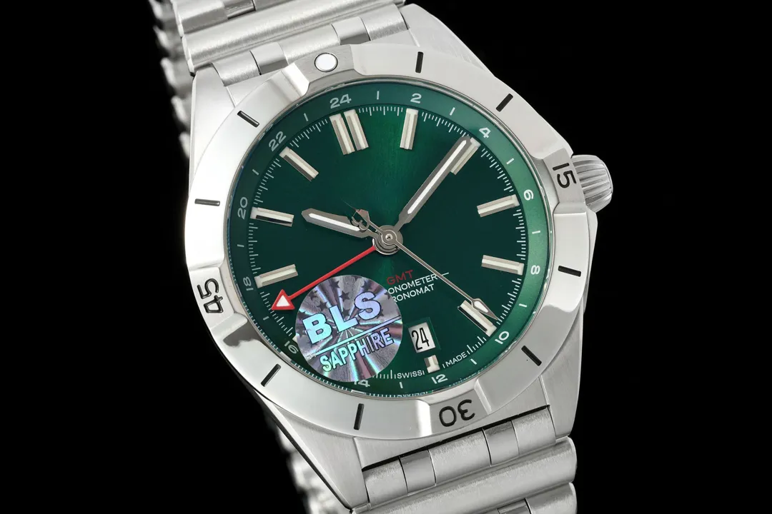 Mechanical 40mm Ceramic Case Watch with Stainless Steel Band and ...