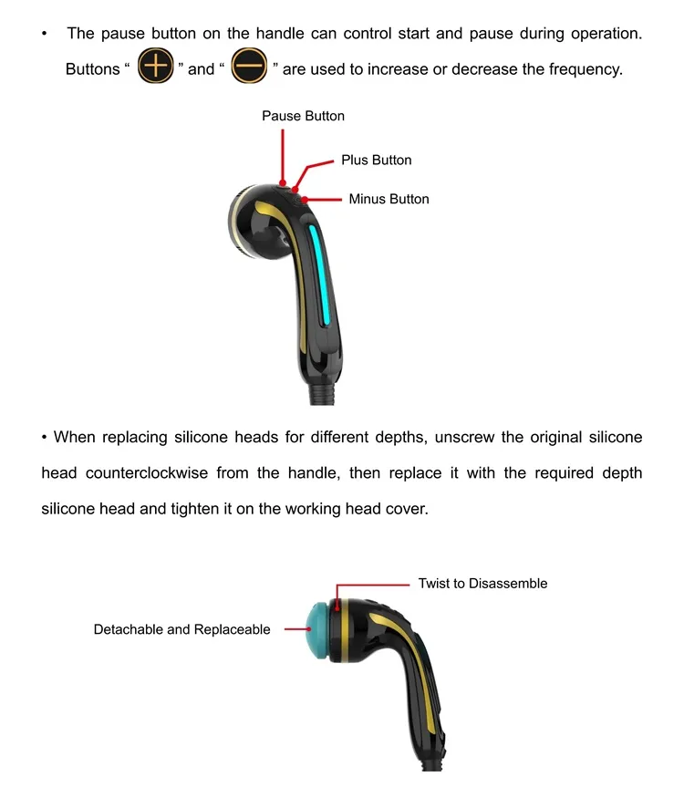 Focused Wave Therapy Shockwave Physiotherapy Electromagnetic Handheld ...