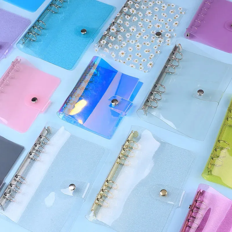 Binder Day Planner A5 Notebook with Rose Golden Purple Blue Glitter ...