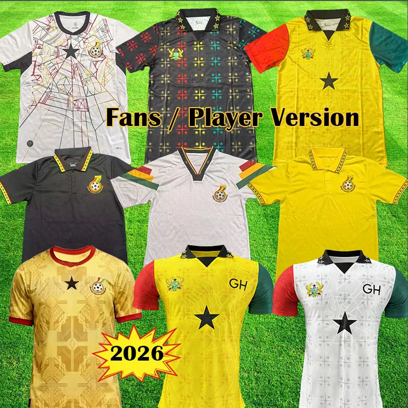 Ghana Soccer Jerseys 2026 World Cup Vintage Football Shirts For Men ...