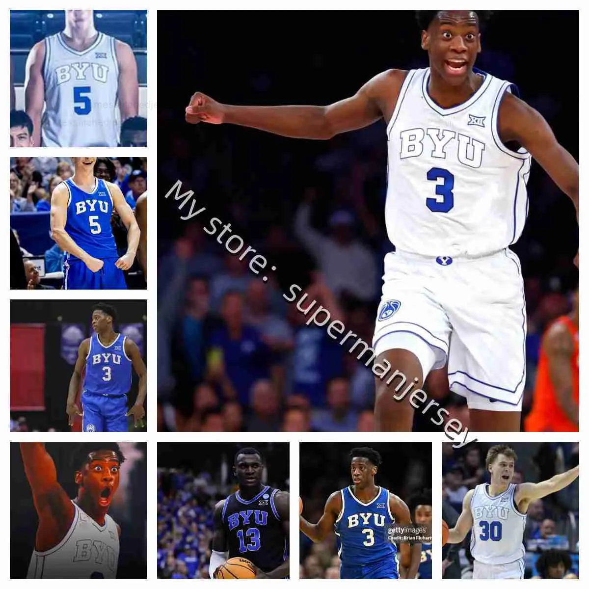 BYU Cougars College Basketball Sleeveless Featuring Wright III, Mrus ...