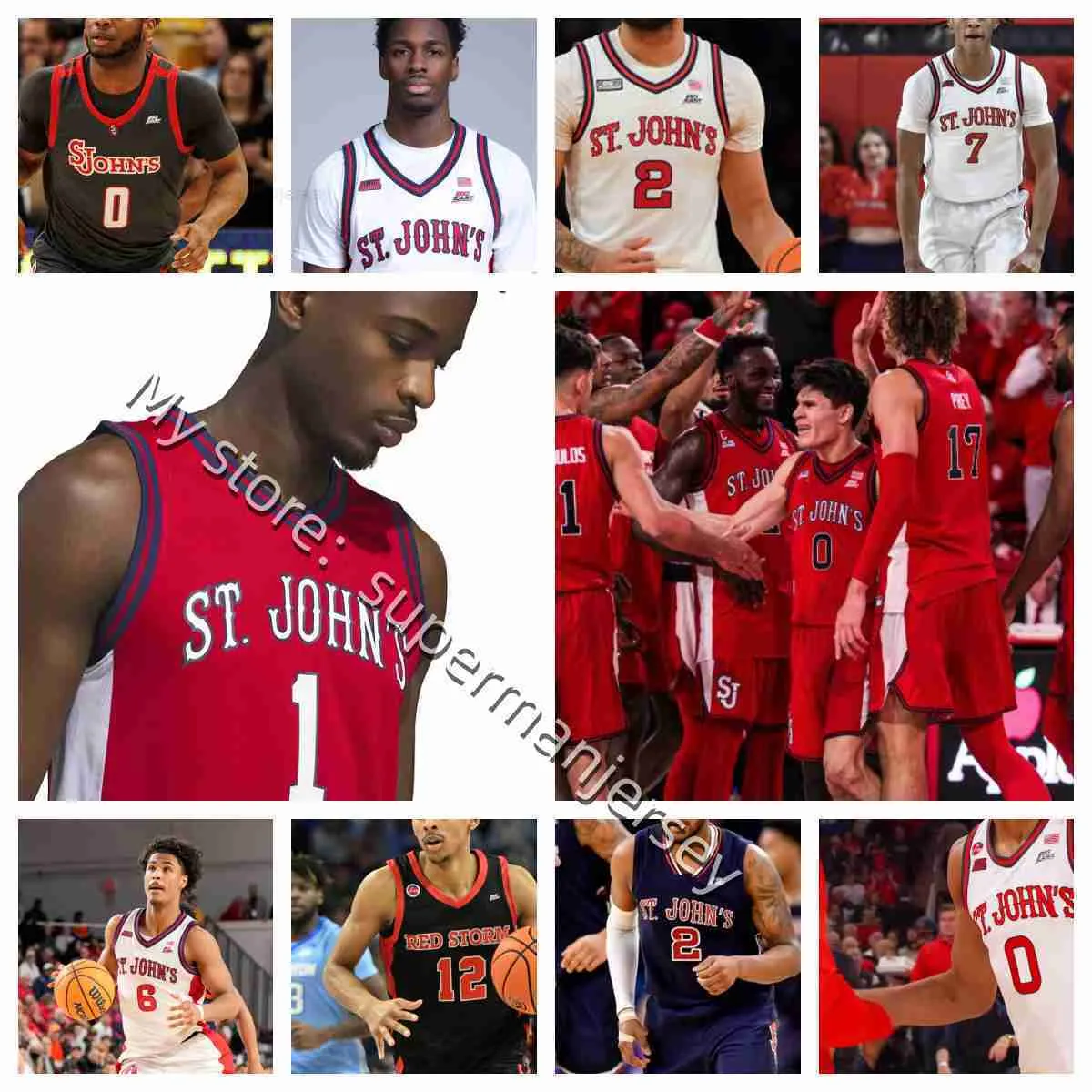 St Johns College Basketball Jersey Darling Ayo Sanon Sellers Odih ...