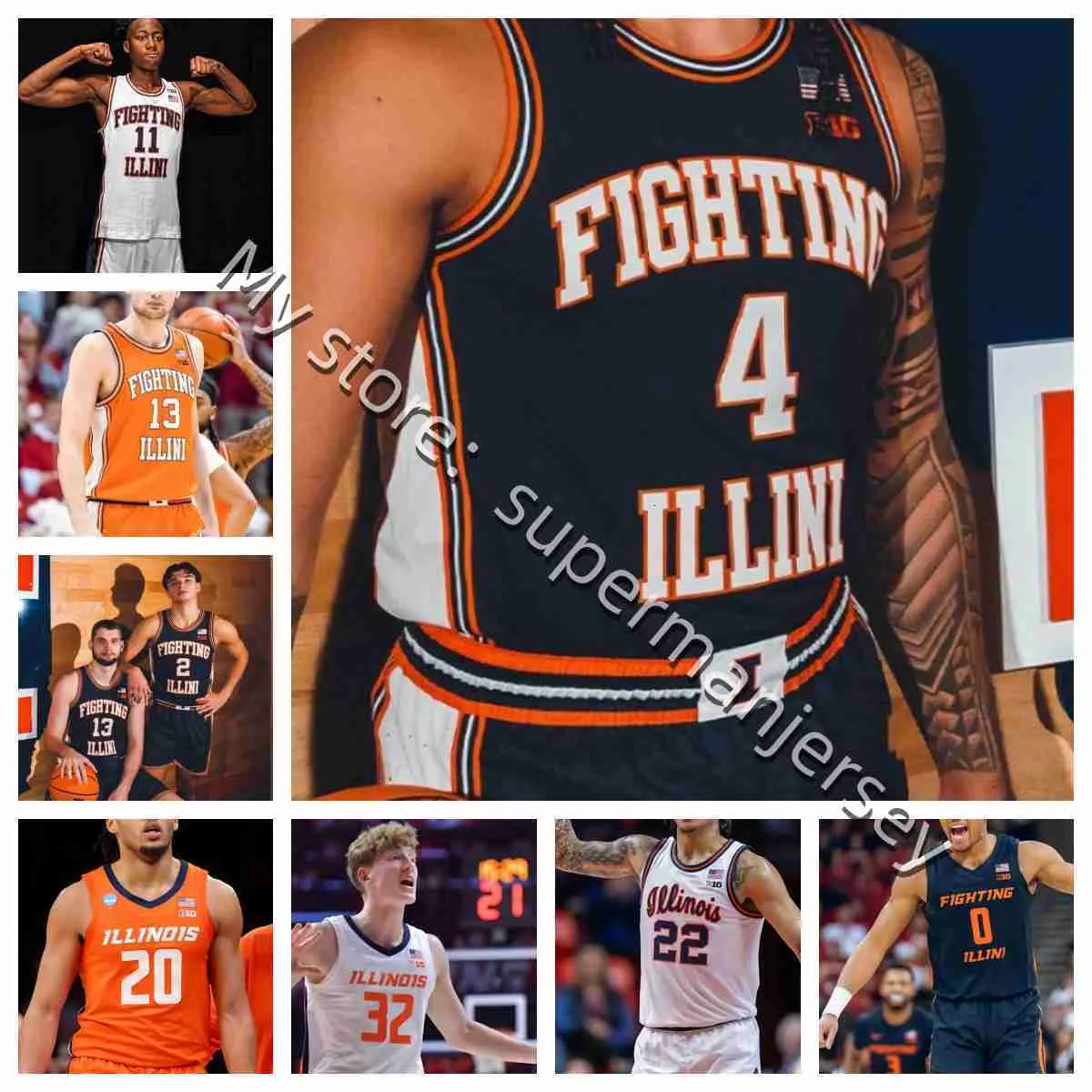 Illini College Cheap Basketball Shirts 2022 2026 S3XL David Mirkovic, S ...