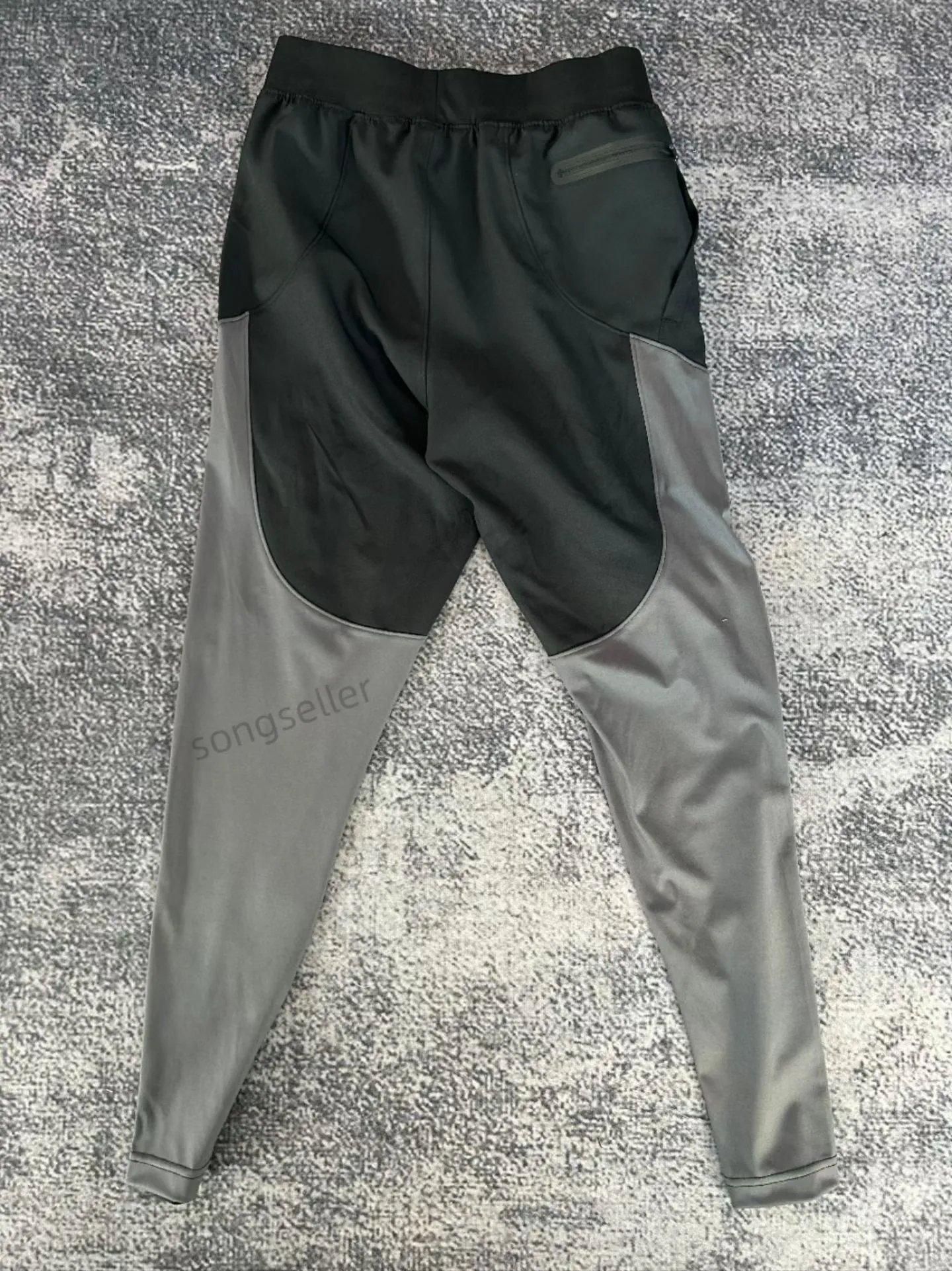 Mens Polyester Cotton Blend Jogger Pants with Drawstring Closure and ...