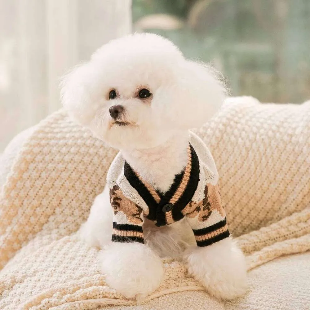 Bichon Full-Print Bear Sweater Pet Dog Clothing Winter Teddy Warm ...