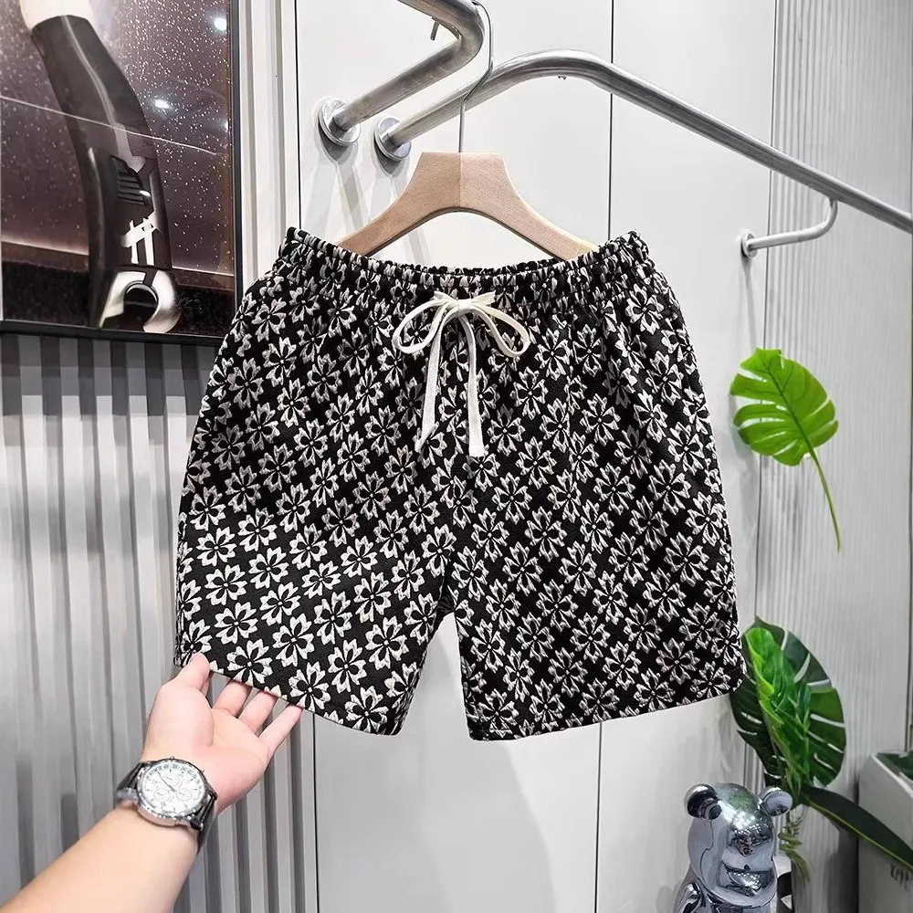 Men's Leisure Shorts Oxford Fabric Faux Leather Zipper Fly Low Waist ...