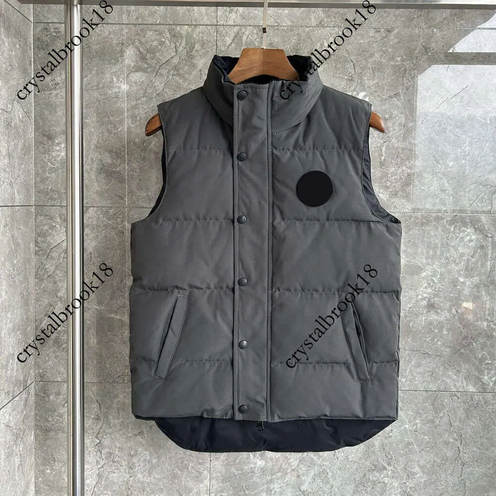 Goosejackets Men's Knitted White Goose Down Puffer Vest with Zipper ...