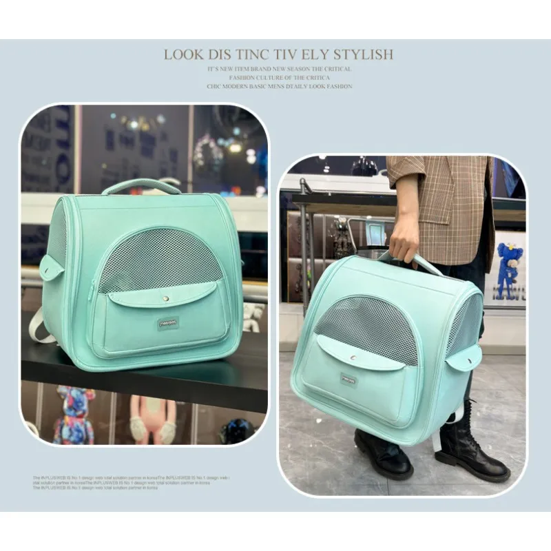 Breathable Pet Travel Backpack for Small Breed Cats with Dual Shoulder ...