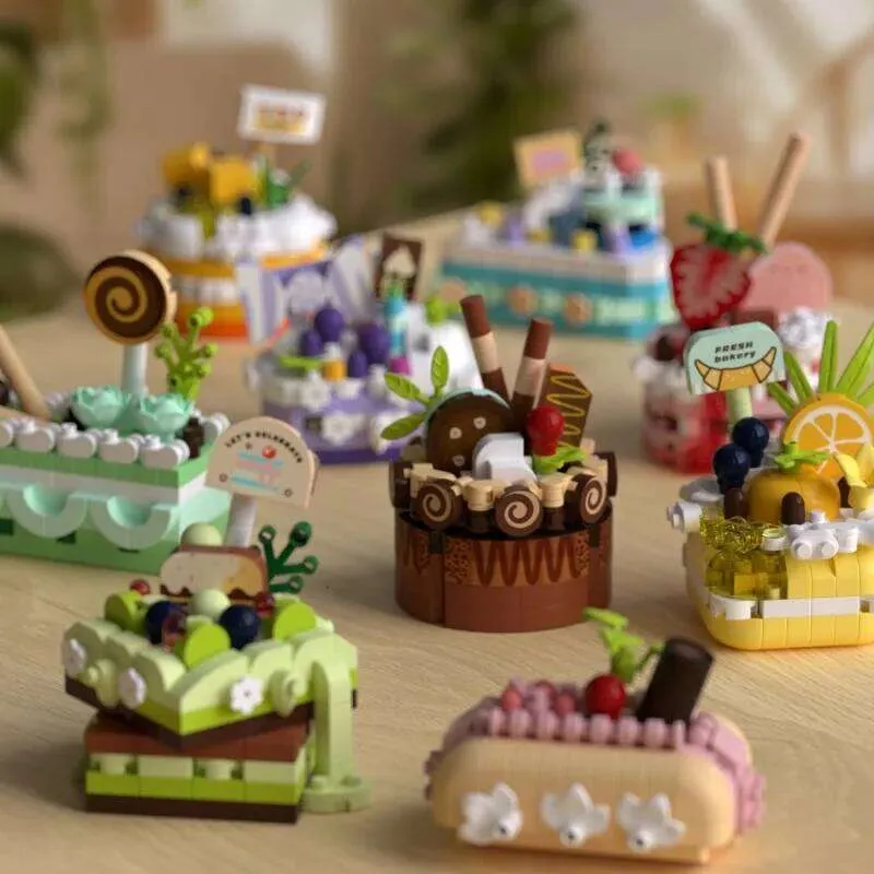 Mini Building Block Food Construction Set Toys Children 8 Year Micro ...