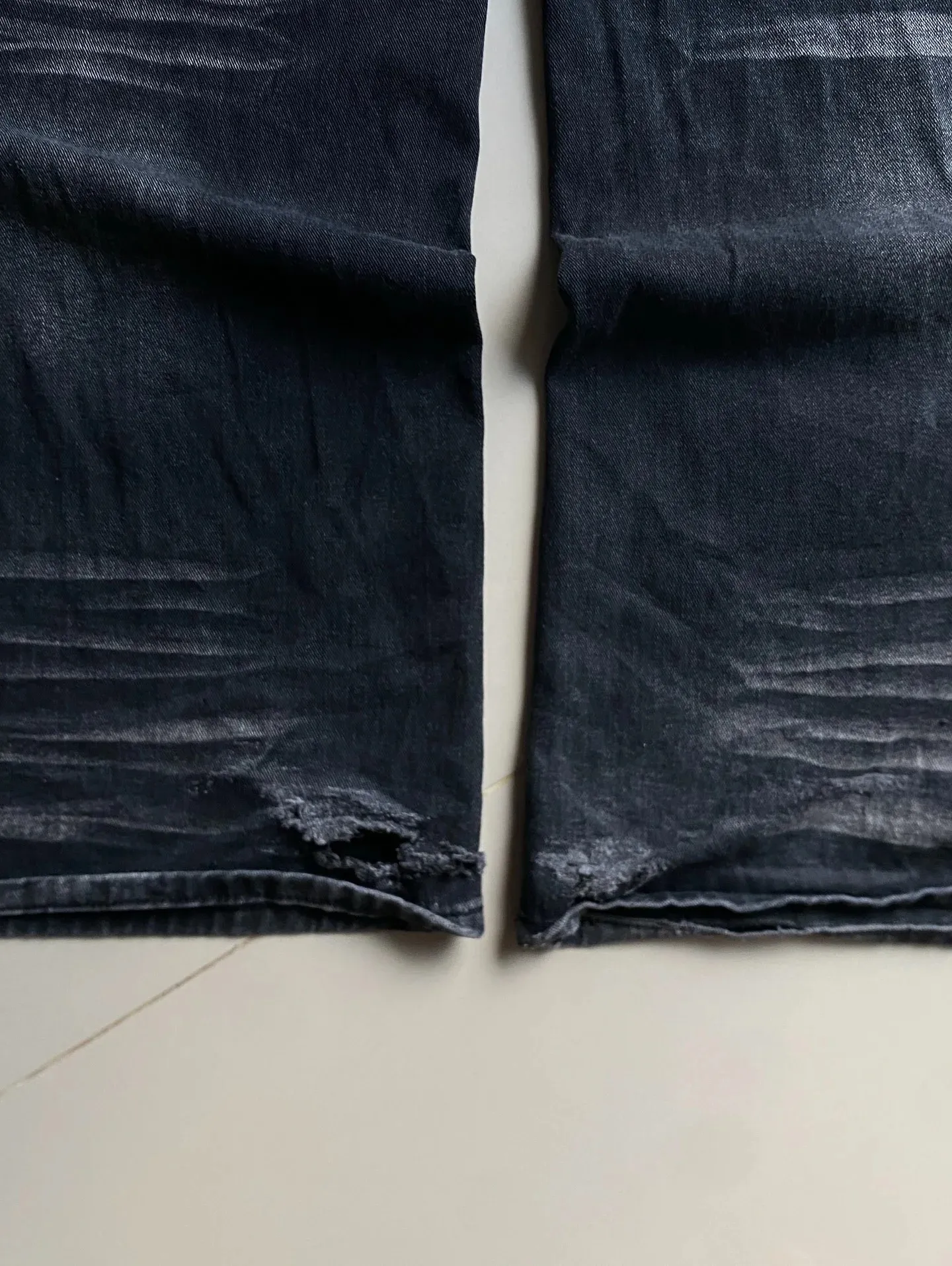 Harajuku street retro printing baggy wide-leg acetate pants plus size ...