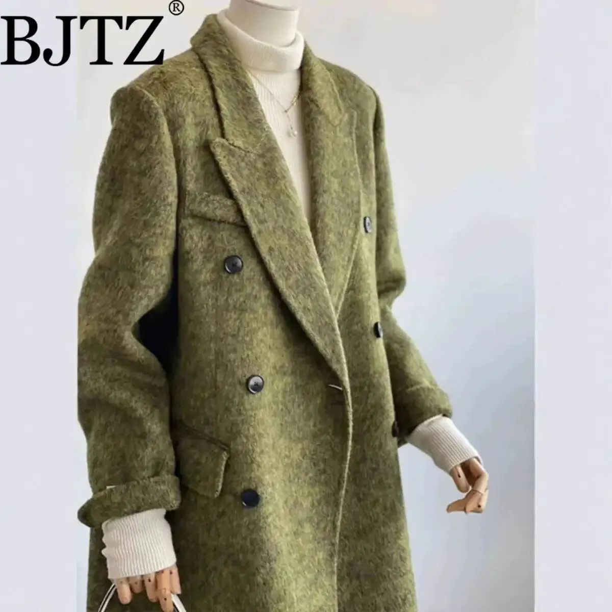 BJTZ Shoulder Suit Acetate Sleeveless Vest Jacket with Hood for Autumn ...