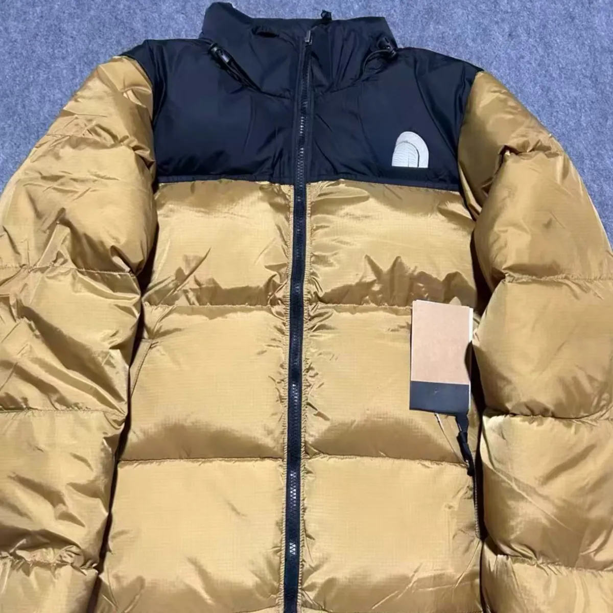 Longline Puffer Jacket Mens with Zipper Closure and White Duck Down ...