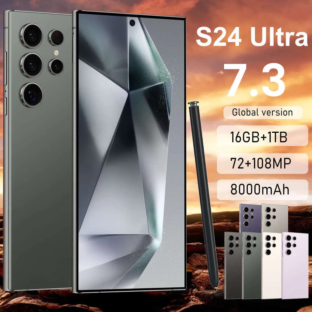 S24 Ultra Android Smartphone 6.0-Inch Display 20MP Camera Tri SIM Card ...
