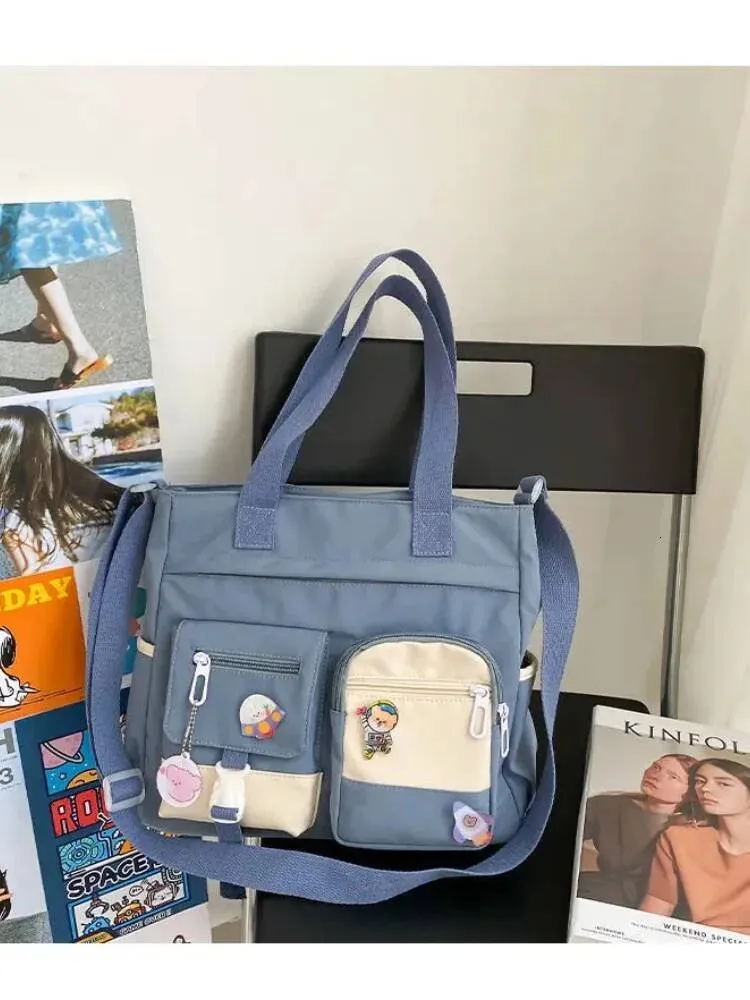 Waterproof Canvas Women Handbags Shoulder Nylon Ladies Messenger Bag ...