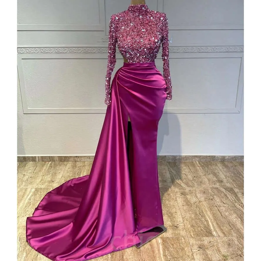 Aso Fuia Mermaid Sequin Lace Prom Dress Formal... From Kyuremweding ...