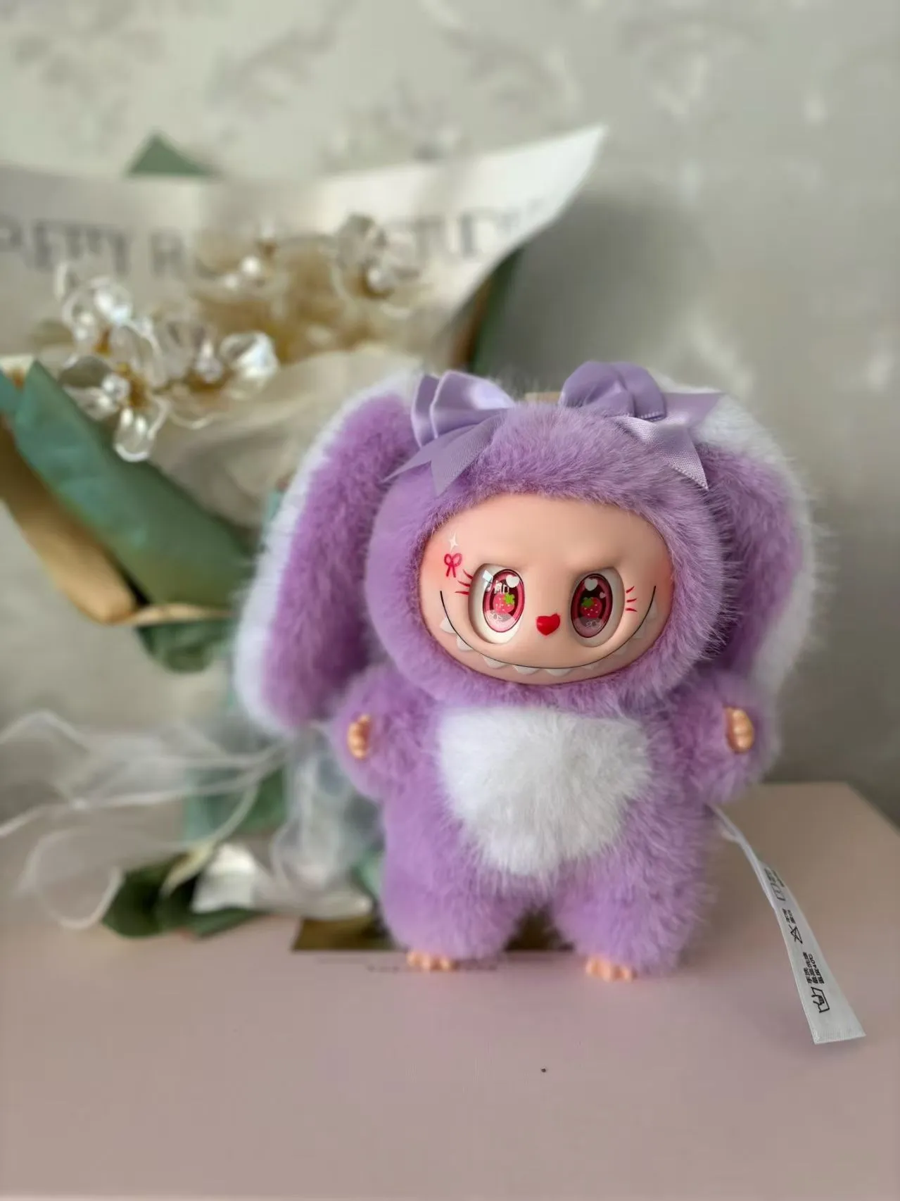 Labubu Bunny Doll Plush PVC with PP Cotton Filling, 7.9-11.8 in 20-30 ...