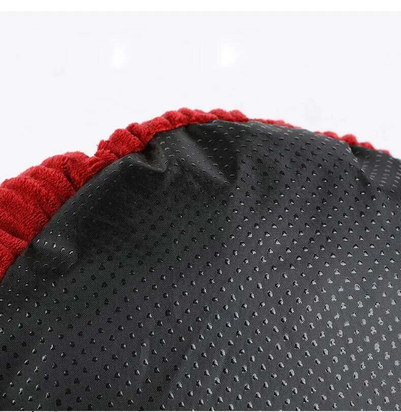 Plush Dog Rectangle Kennel Small Pet Sofa Bed Winter Warm Cushion for ...