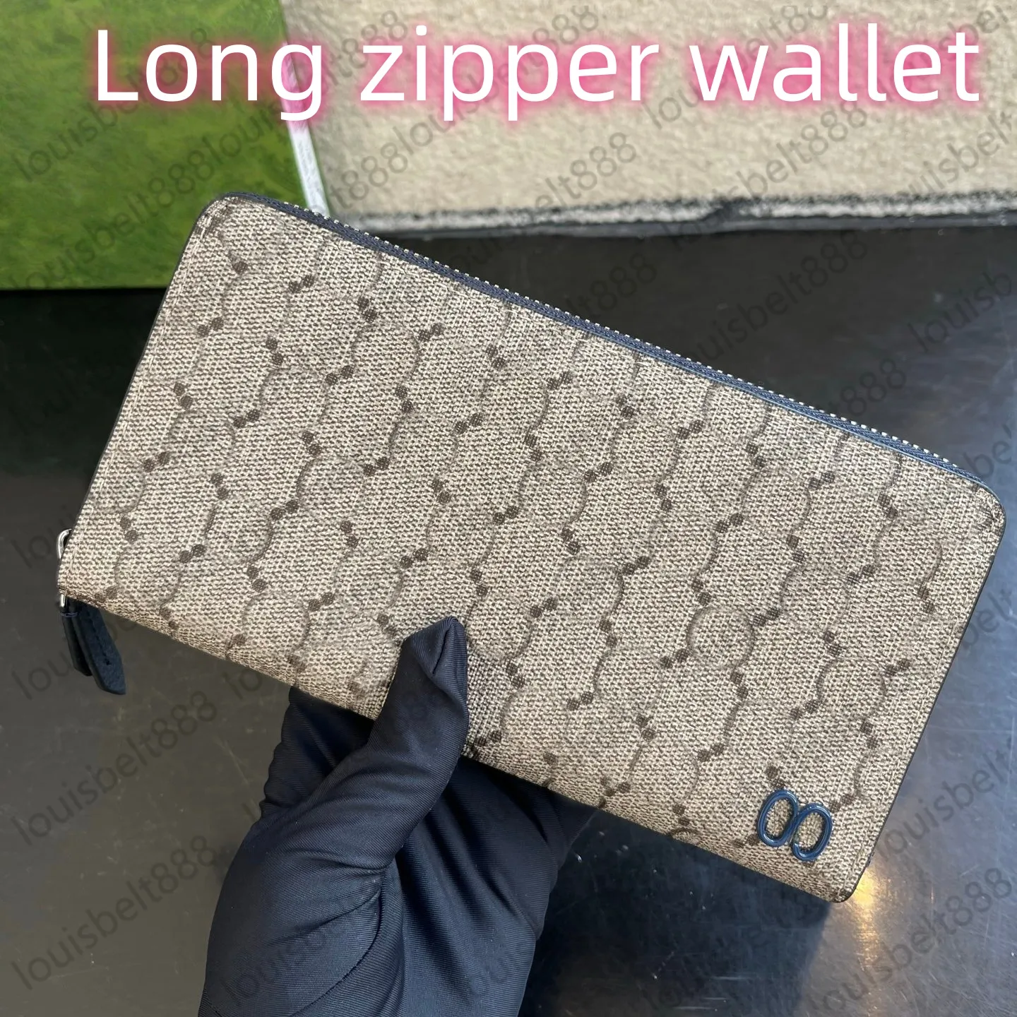 Designer unisex leather zipper wallet with card holder and coin pocket ...