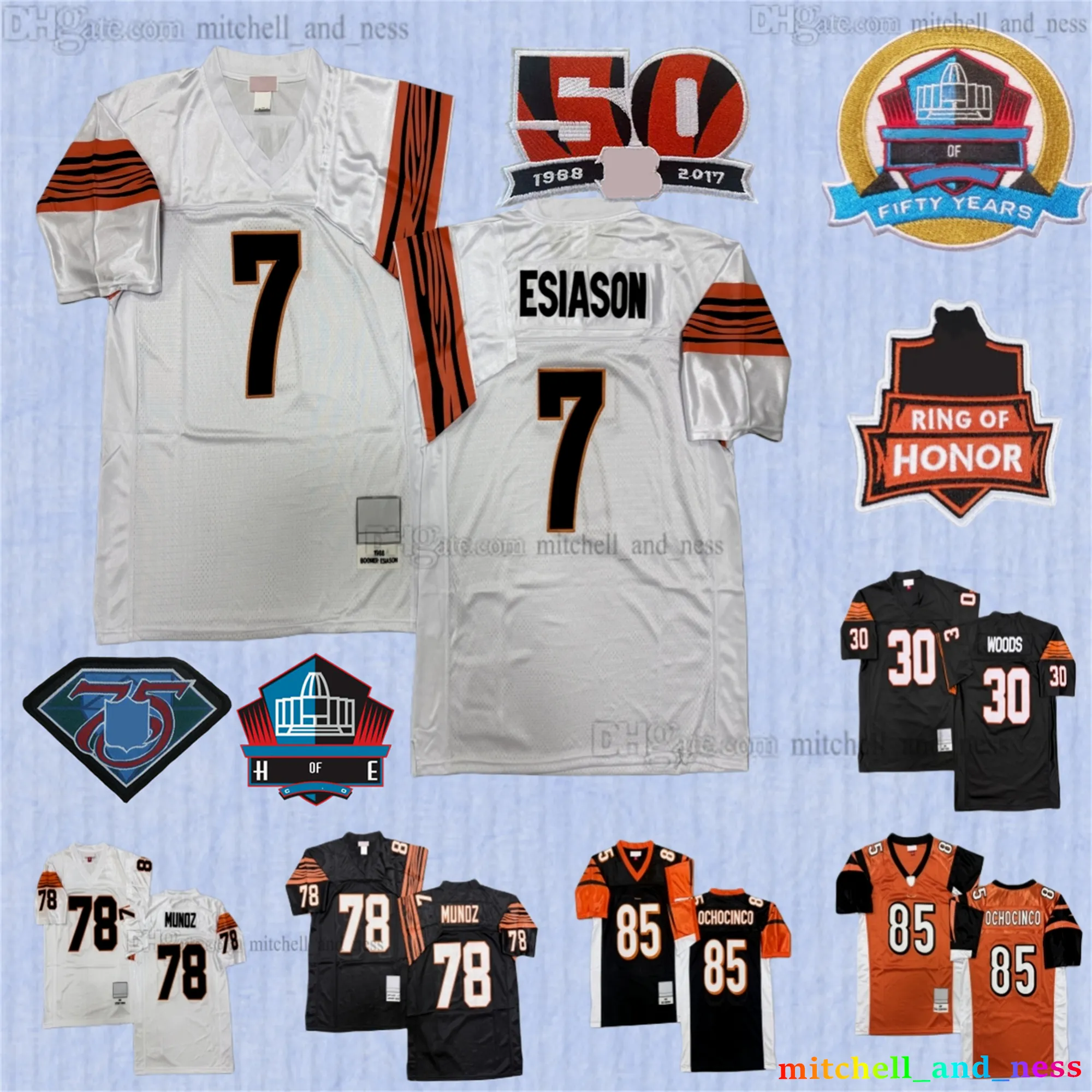 Custom Throwback Football Jerseys S 6XL Sizes ... From Mitchell_and ...