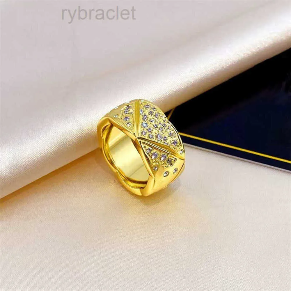 Classic Titanium Steel Band Rings Unisex Horn Material 18K Gold Plated ...