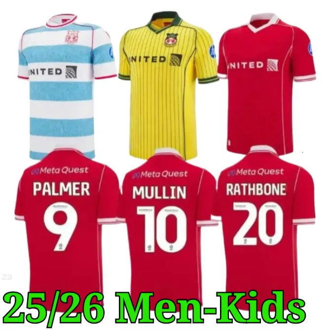 Wrexham Soccer Kits 22 23 2022 2026 Featuring Mullin, Rodriguez, Palmer ...