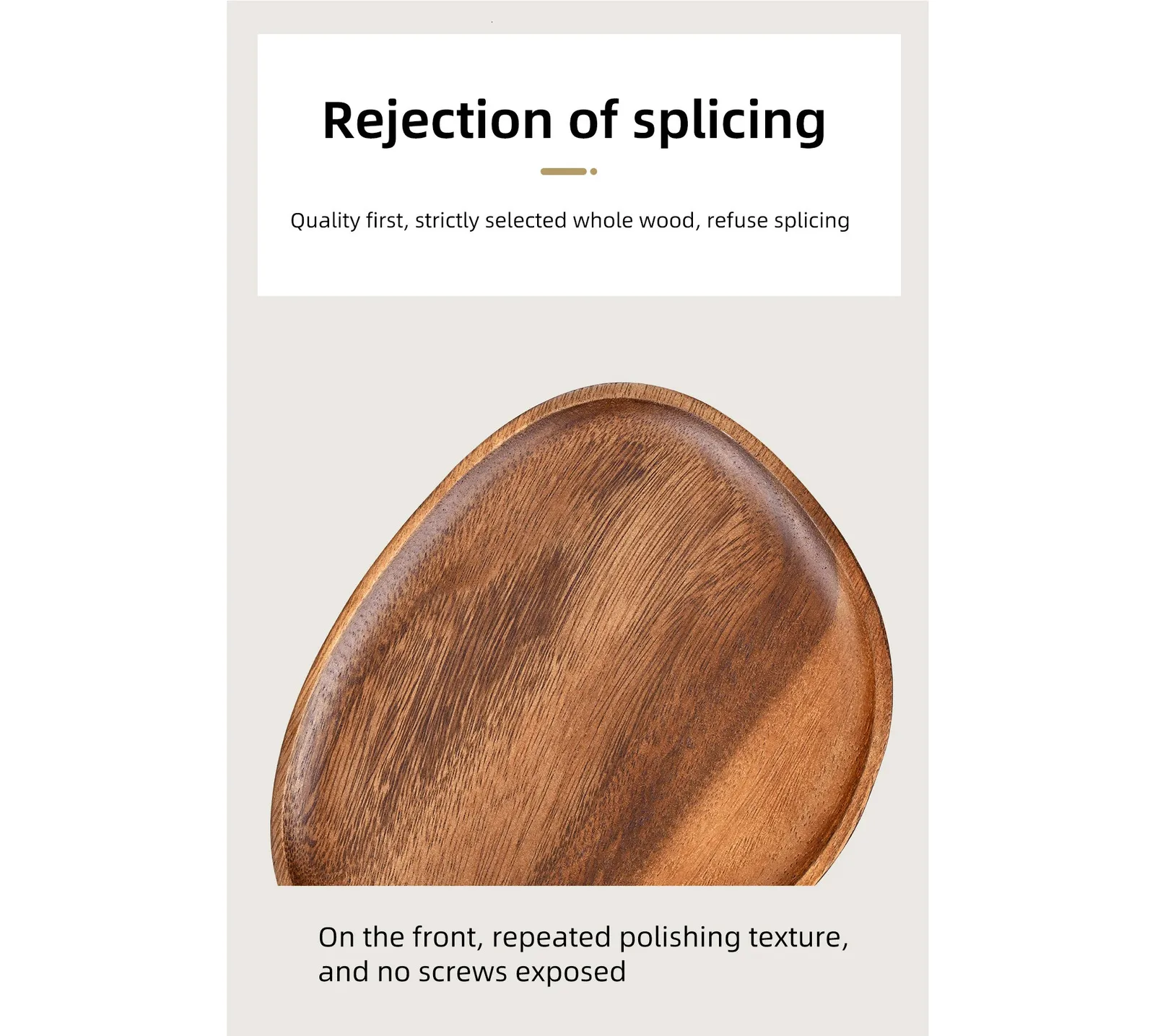 Irregular Shape Wooden Decorative Tray for Jewelry Supplies Storage ...