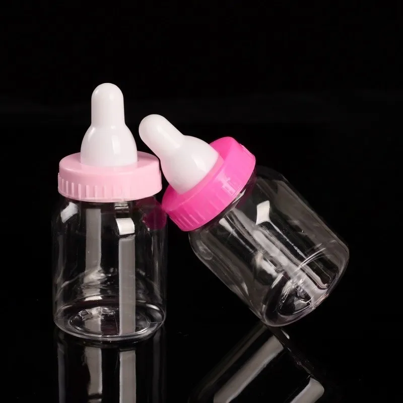 50ml Clear Plastic Mini Baby Milk Nipple Dropper Bottles for Candy ...