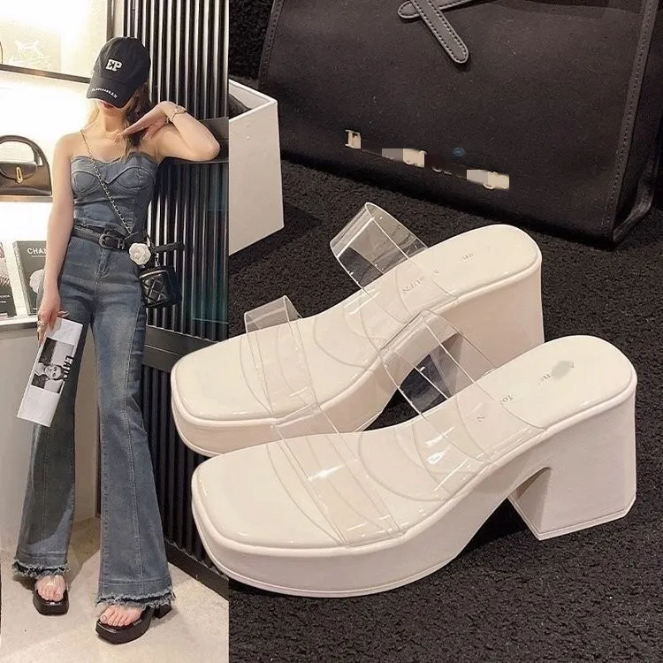 Thick Strap High Heels Women Gladiator Sandals with Stiletto Heel 2-3. ...