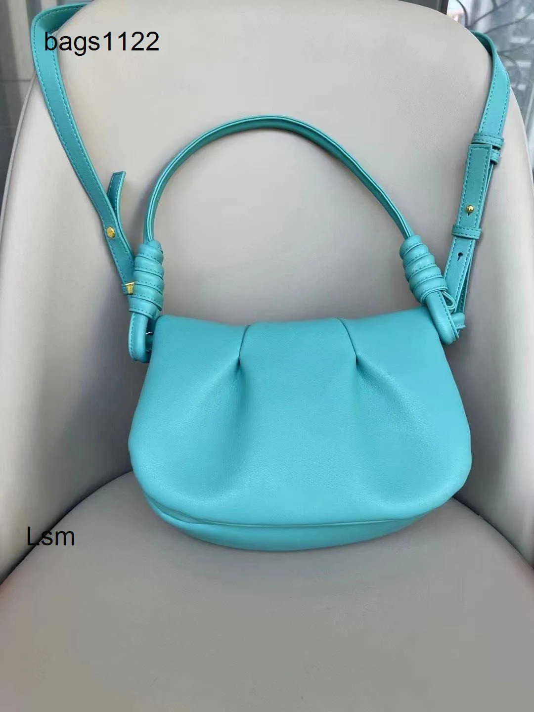 Leather Shoulder Bag for Women Mini Pillow Shape Genuine Cowhide ...