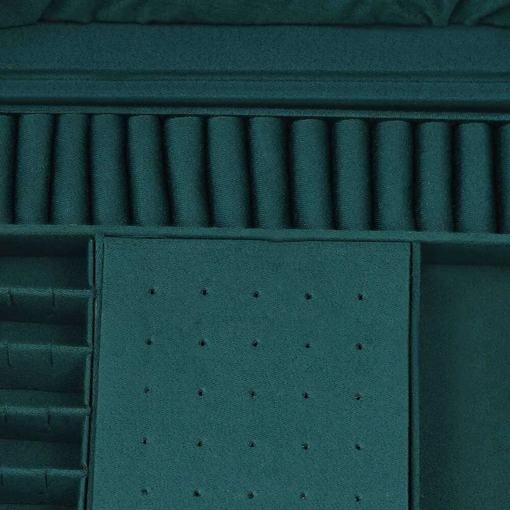 3-Tier Velvet Tabletop Jewelry Organizer for Earrings Rings Necklaces ...