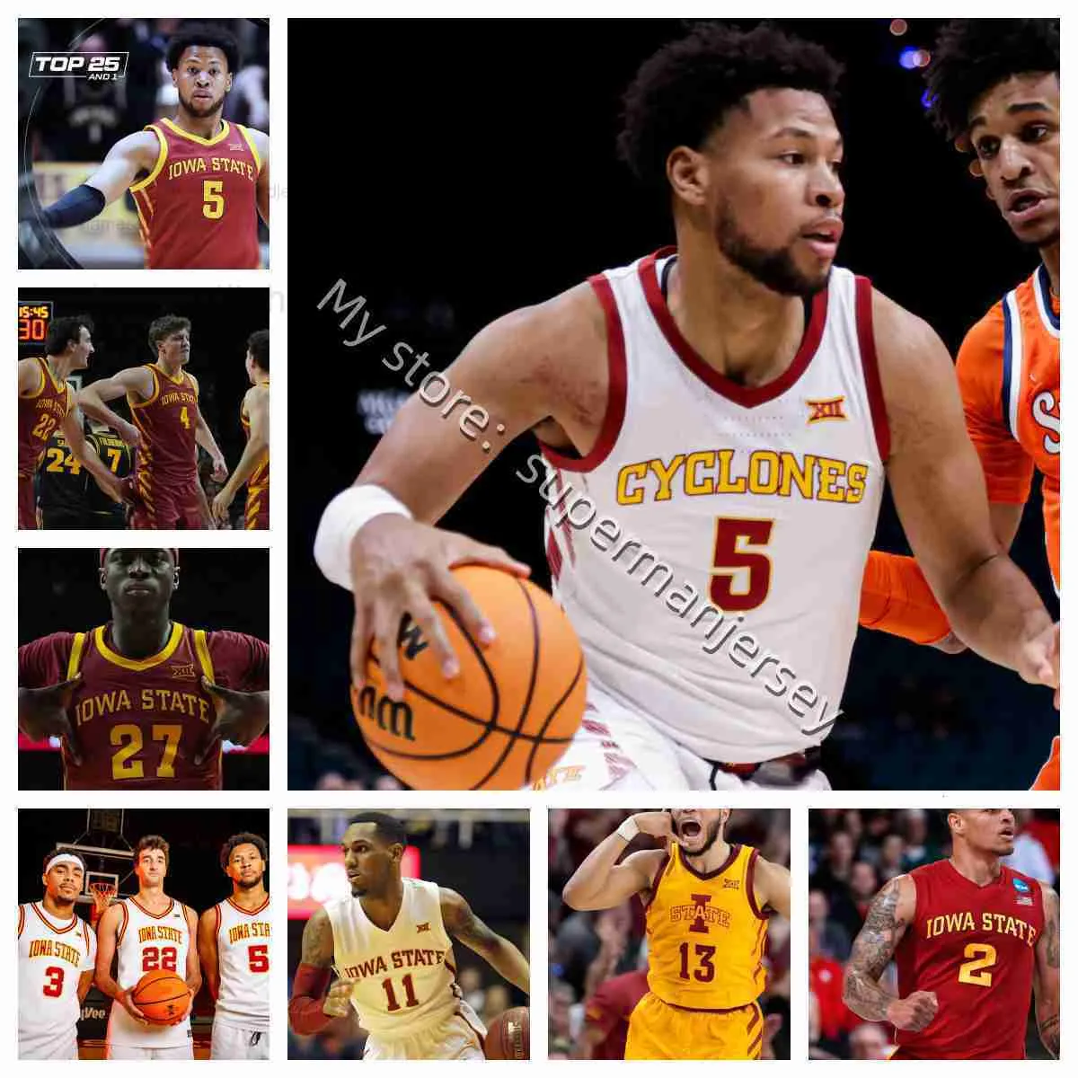 Iowa State Cyclones College Basketball Jerseys ... From ...