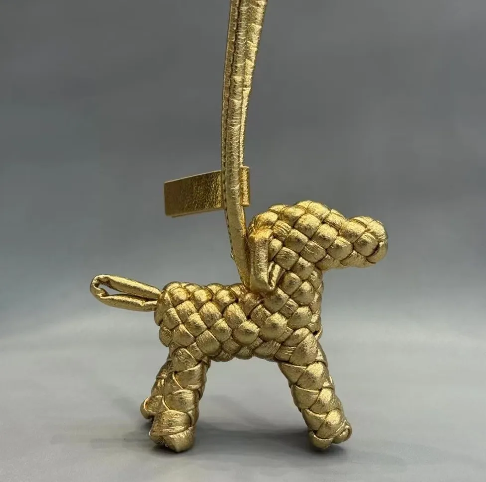 Designer Dog Shaped Leather Keychains Handwoven... From Fashionlucky8 ...