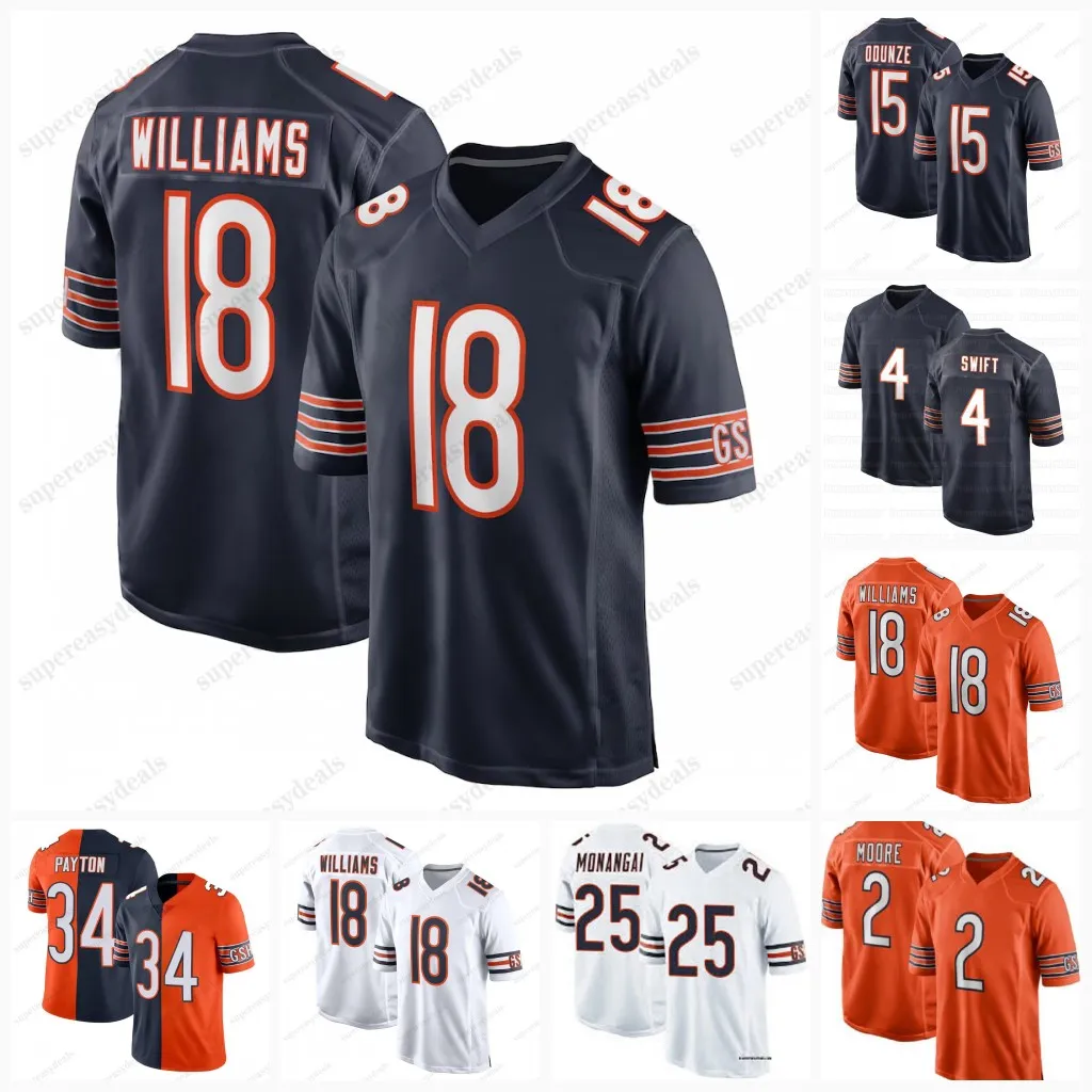 Bears Football Jerseys Caleb Williams, DJ Moore,... From ...