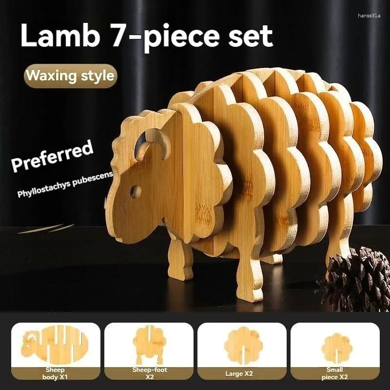 Bamboo Table Mats Heat Resistant Insulation Mats for Dining Wood Tables ...