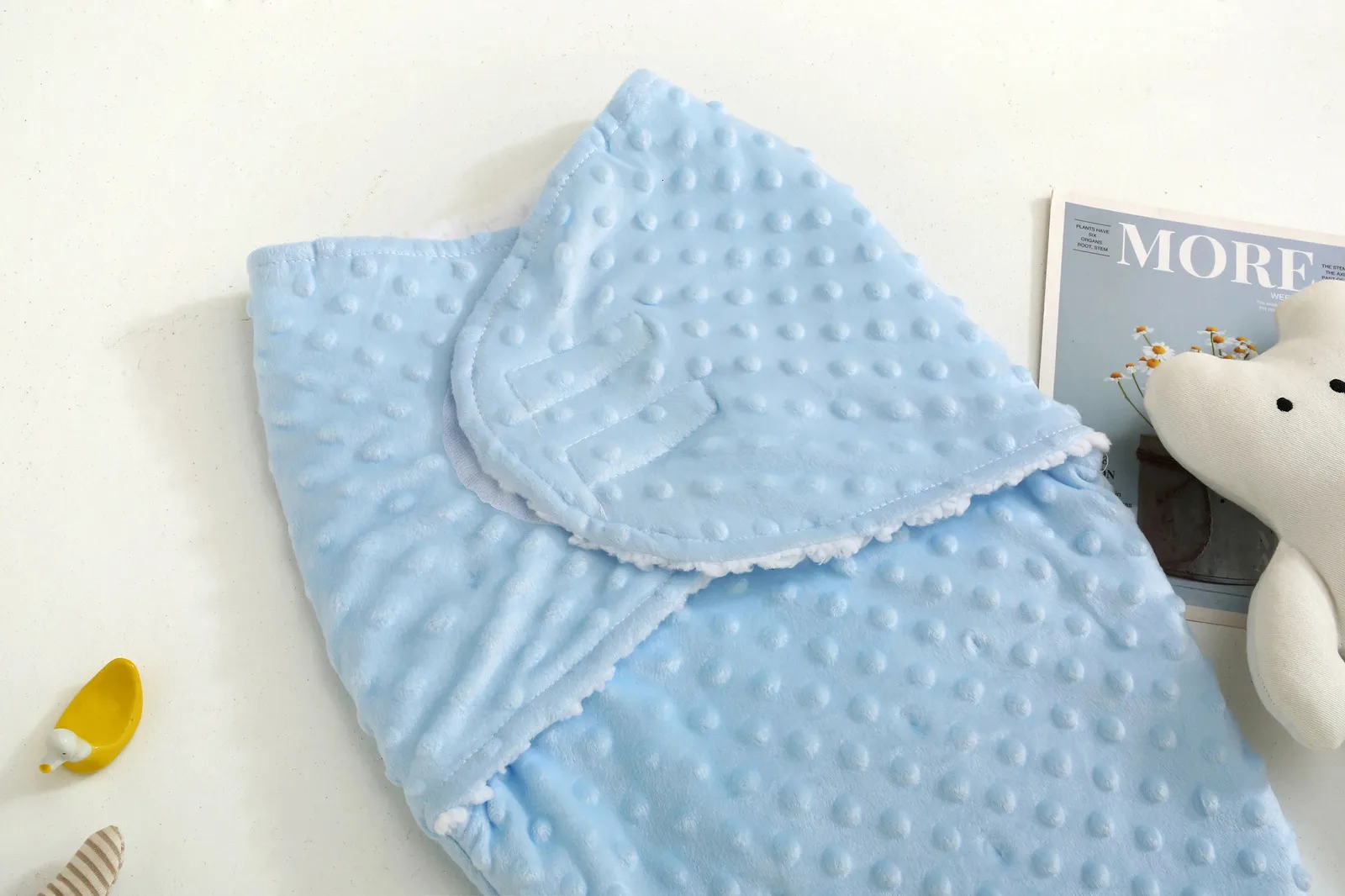 born Sleep Swaddle Blanket 1-pack Wool Jacquard Baby Swaddle Wrap with ...